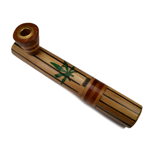 Decorated bamboo pipe | Avalon Magic Plants | Avalon Magic Plants